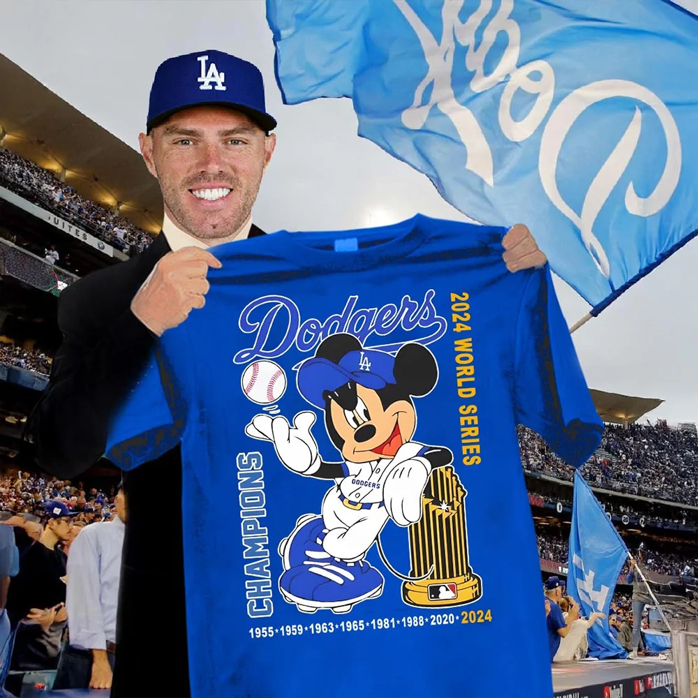 Mickey Dodgers World Series Shirt Champions 2024 Los Angeles Dodgers T ...